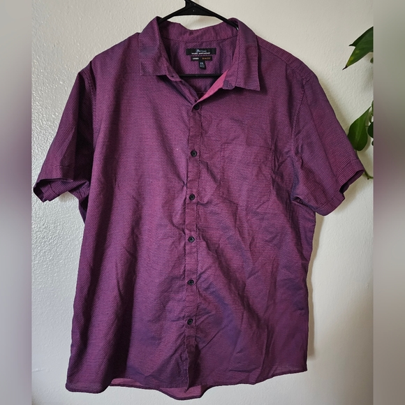 Marc Anthony | Shirts | Marc Anthony Luxury Plum Slim Fit Button Down ...